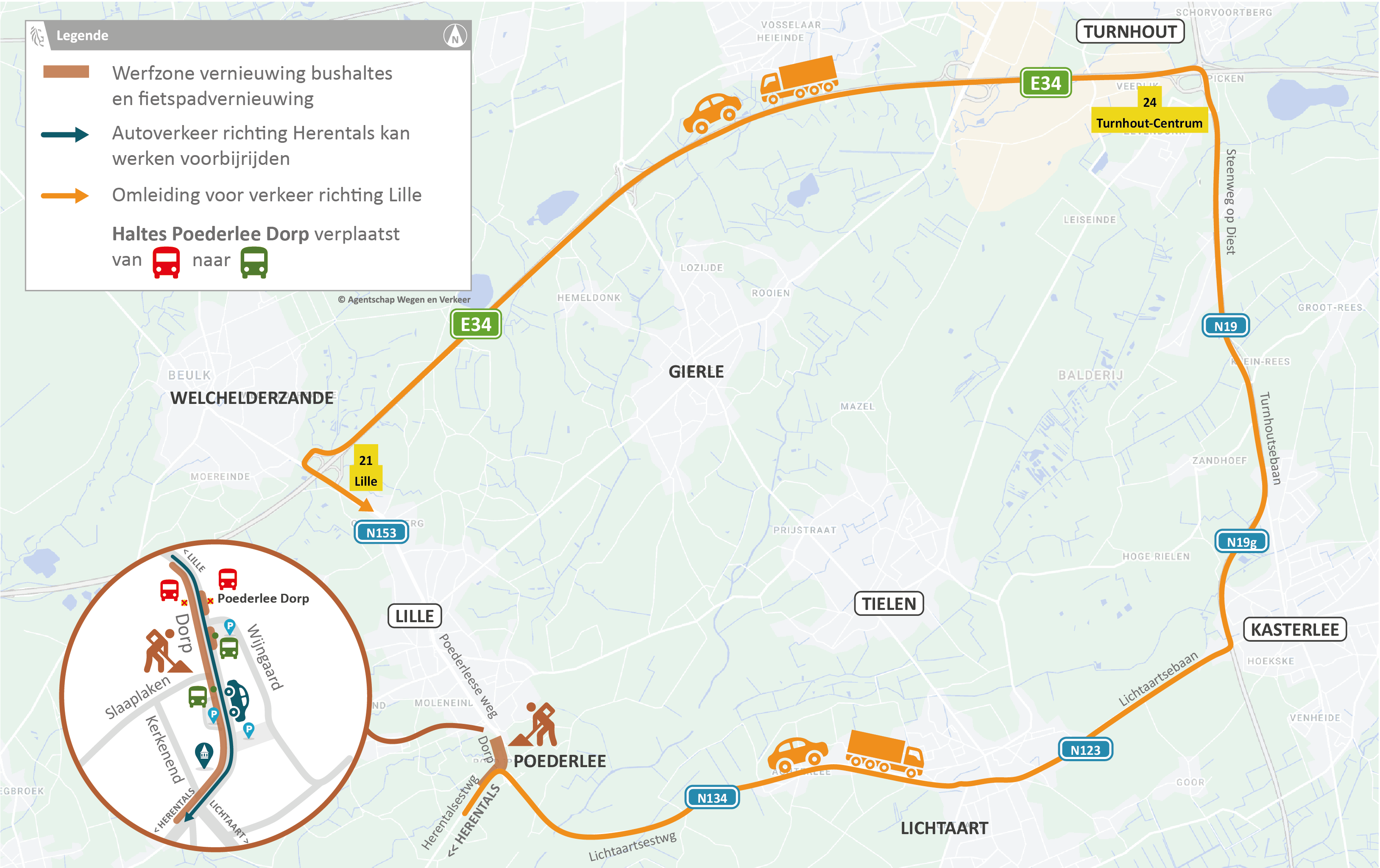 Herinrichting bushaltes en vernieuwing fietspad | Wegen en verkeer