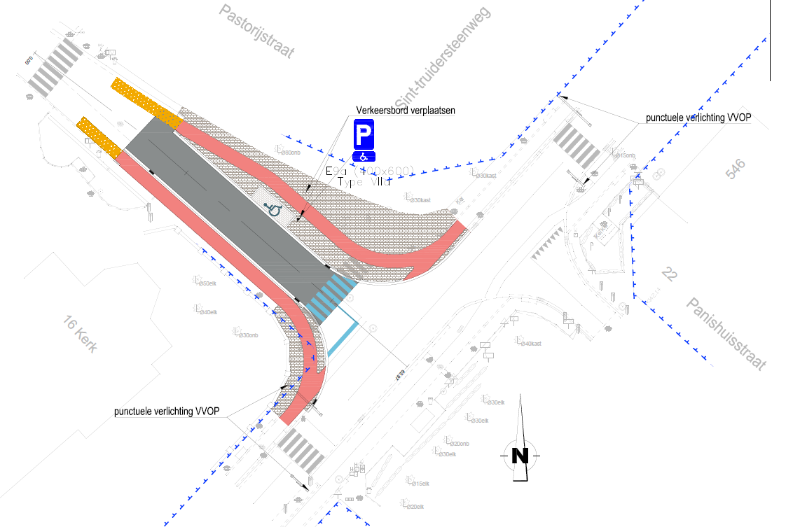 Werken kruispunt Pastorijstraat x Sint-Truidersteenweg | Wegen en verkeer