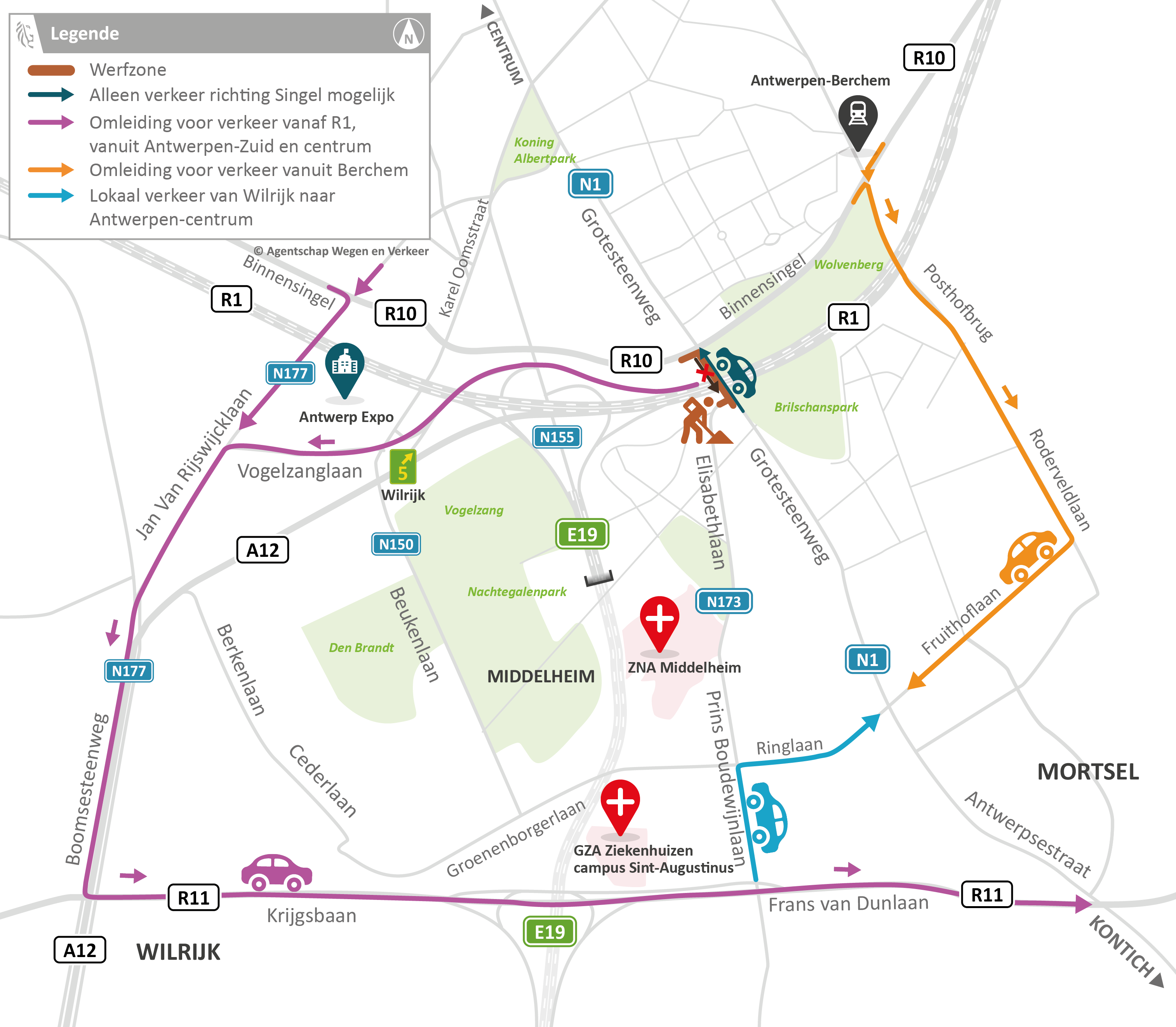 Actuele hinder | Wegen en verkeer