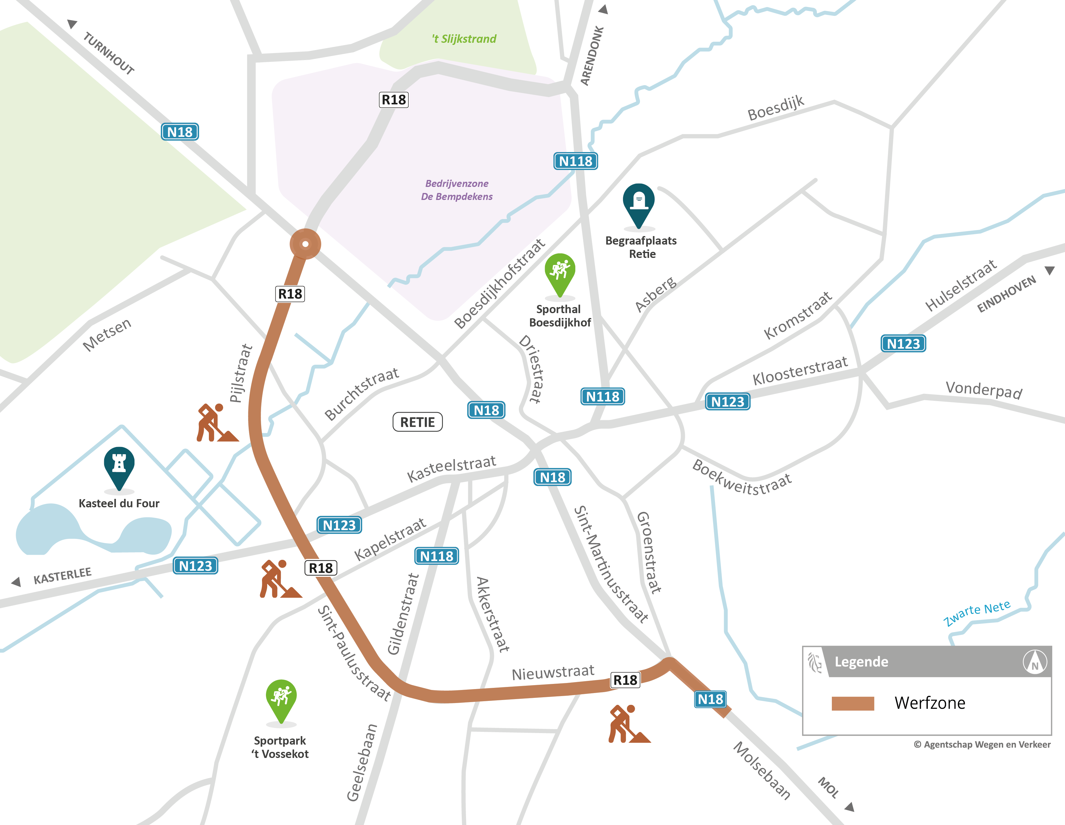 Herinrichting Ring rond Retie voor betere doorstroming | Wegen en verkeer