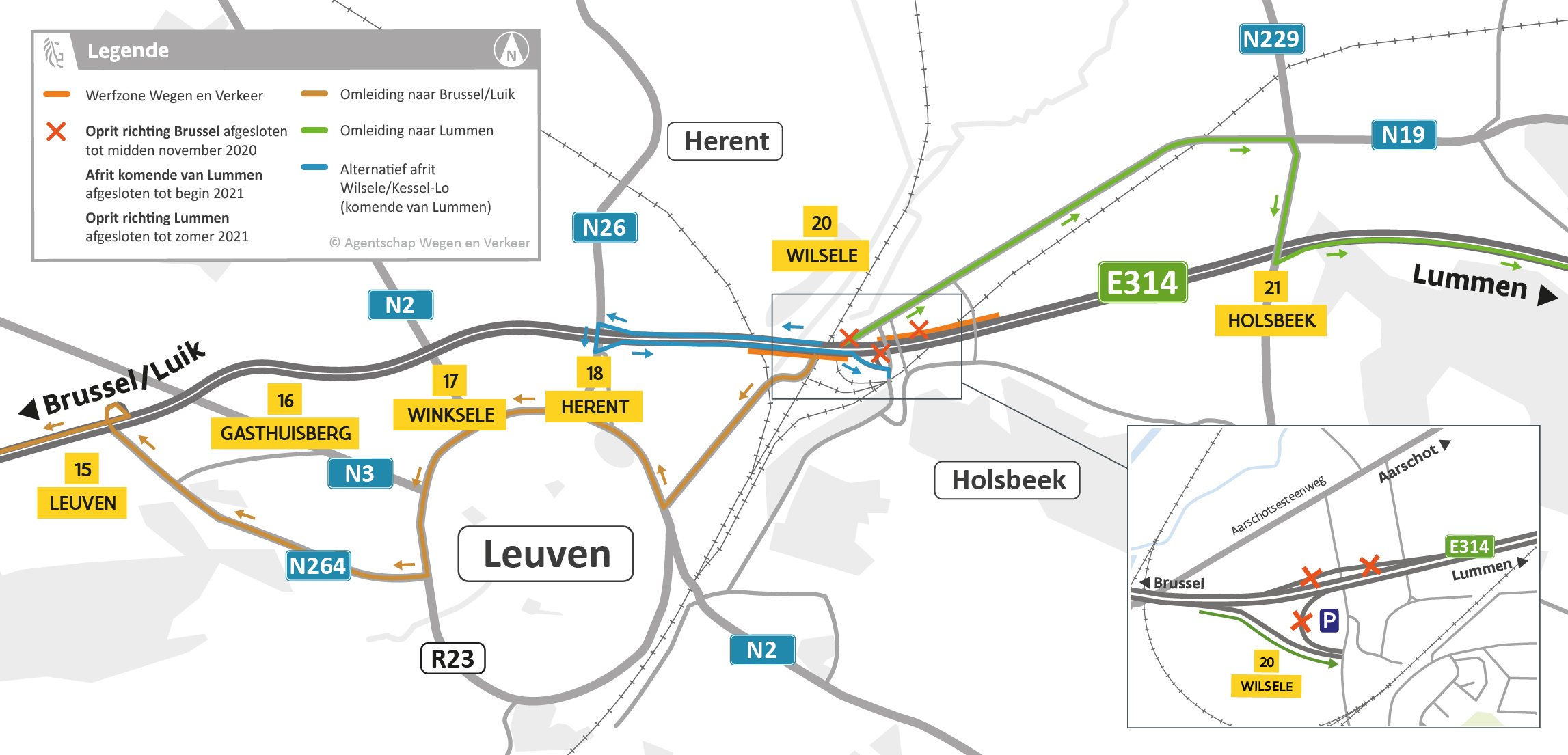 Actuele hinder | Wegen en verkeer