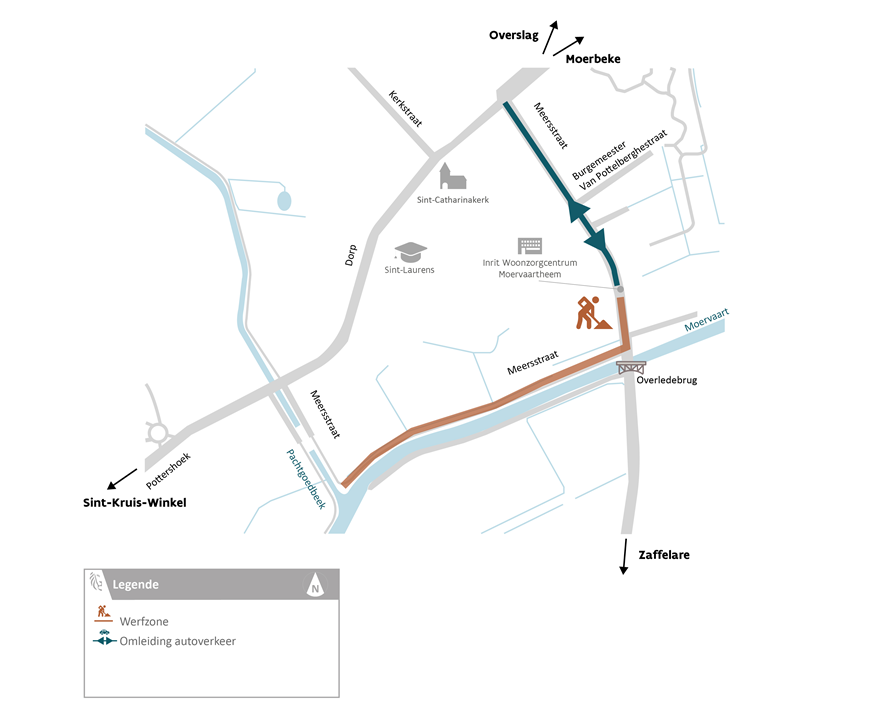 Vernieuwde dorpskern Wachtebeke klaar in 2022 | Wegen en verkeer